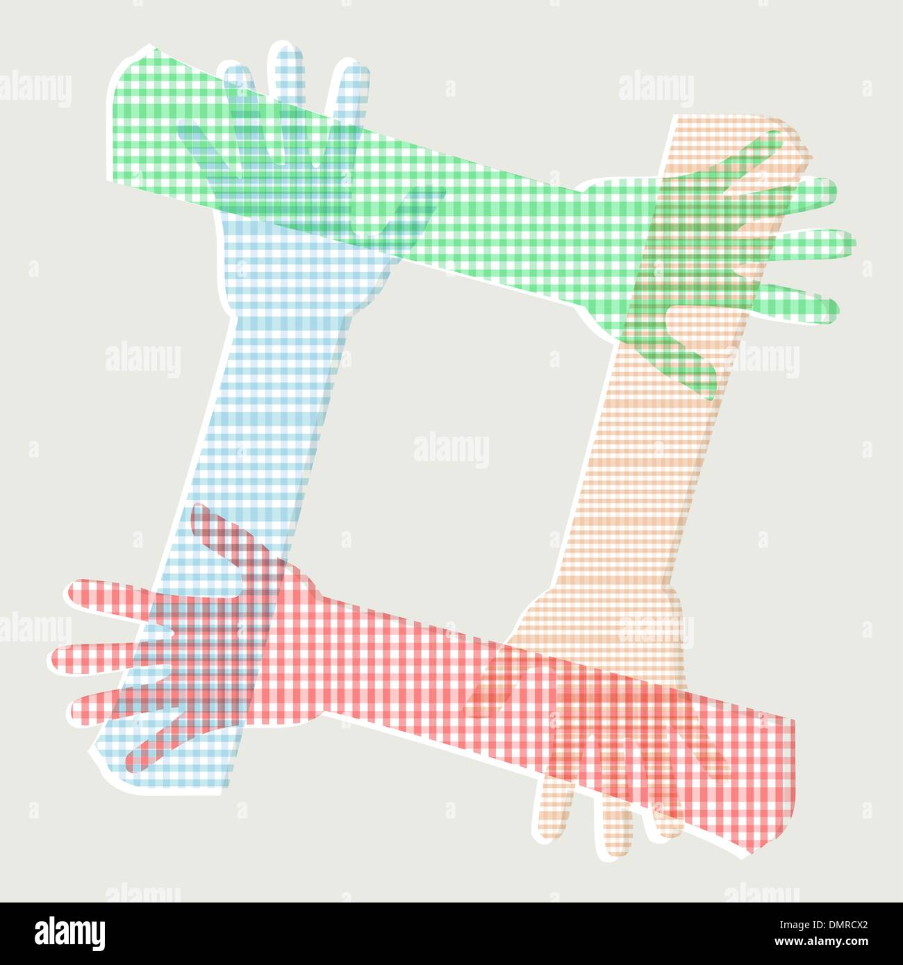 American multiracial community Stock Vector Images - Alamy