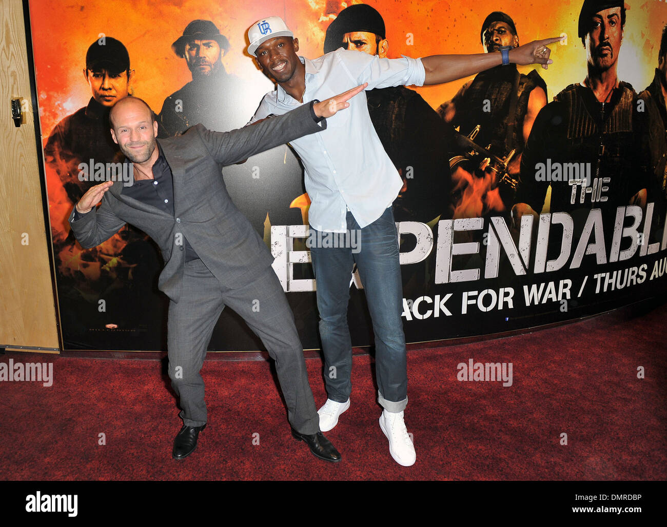 Jason Statham and Usain Bolt 'The Expendables 2' UK Premiere held at ...
