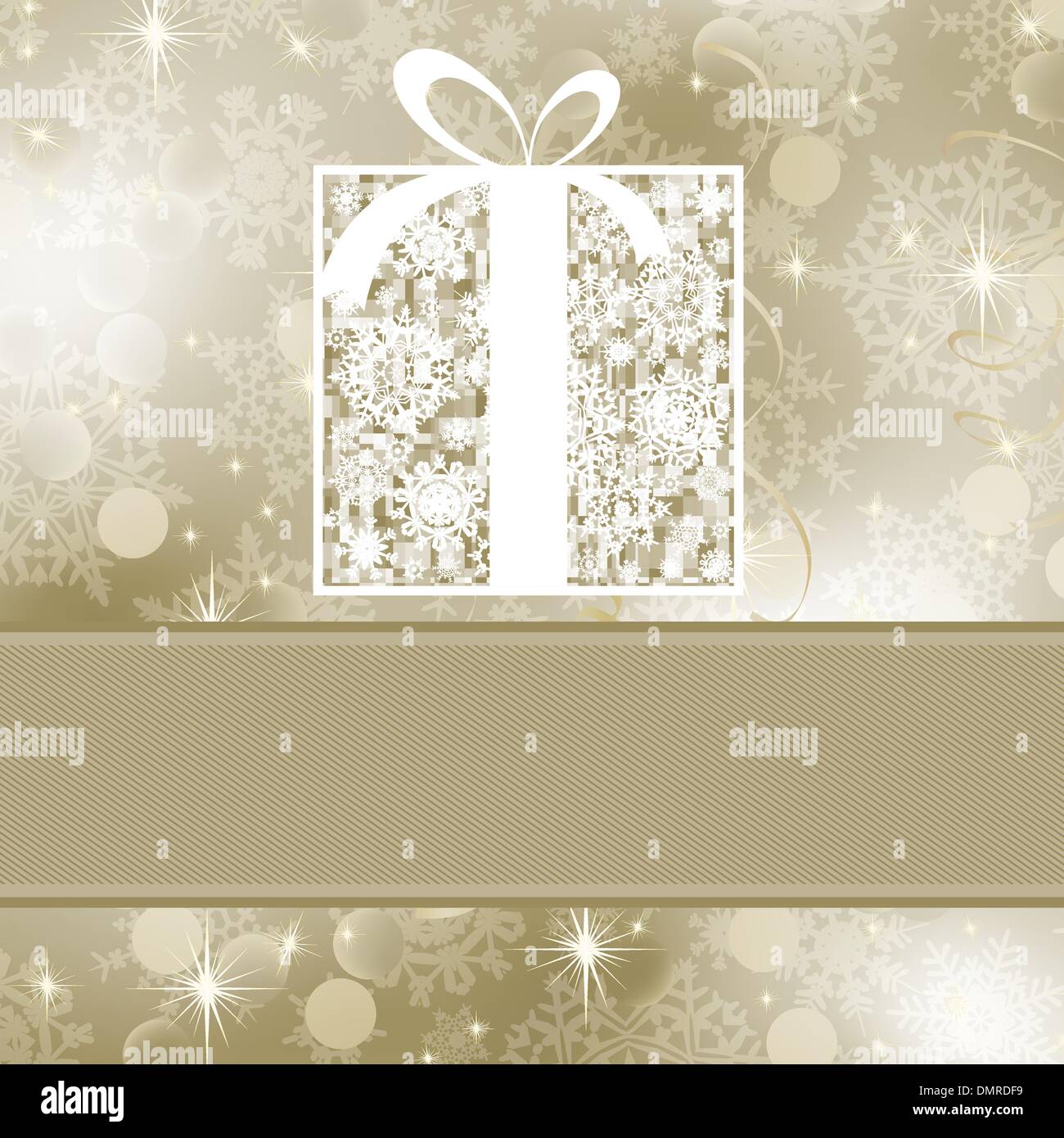 Christmas box gift tied Stock Vector Images - Alamy