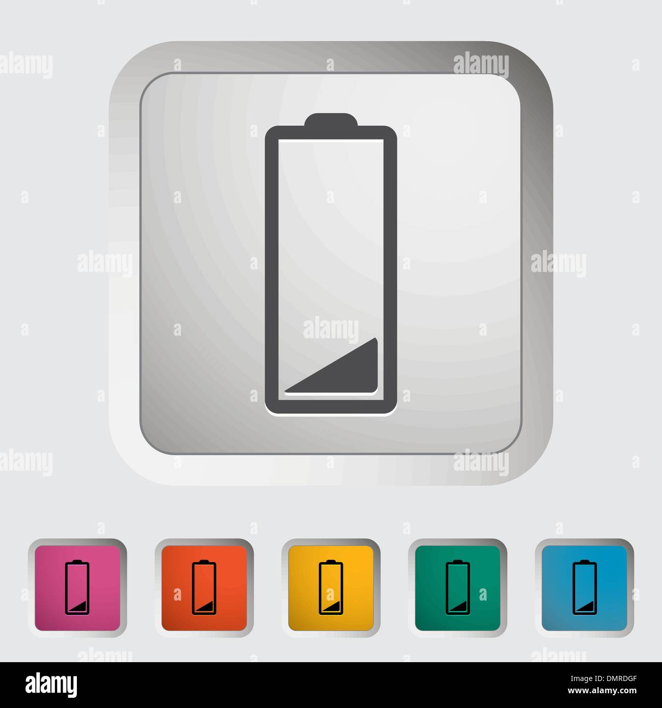 Charging icon black vector Stock Vector Images - Alamy