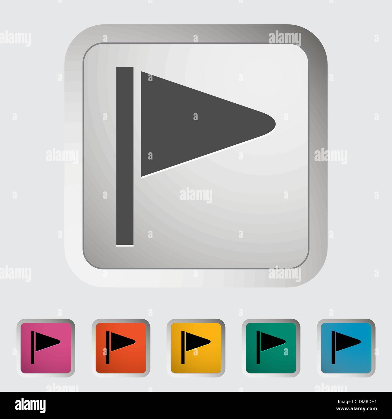 Flag single icon Stock Vector Image & Art - Alamy