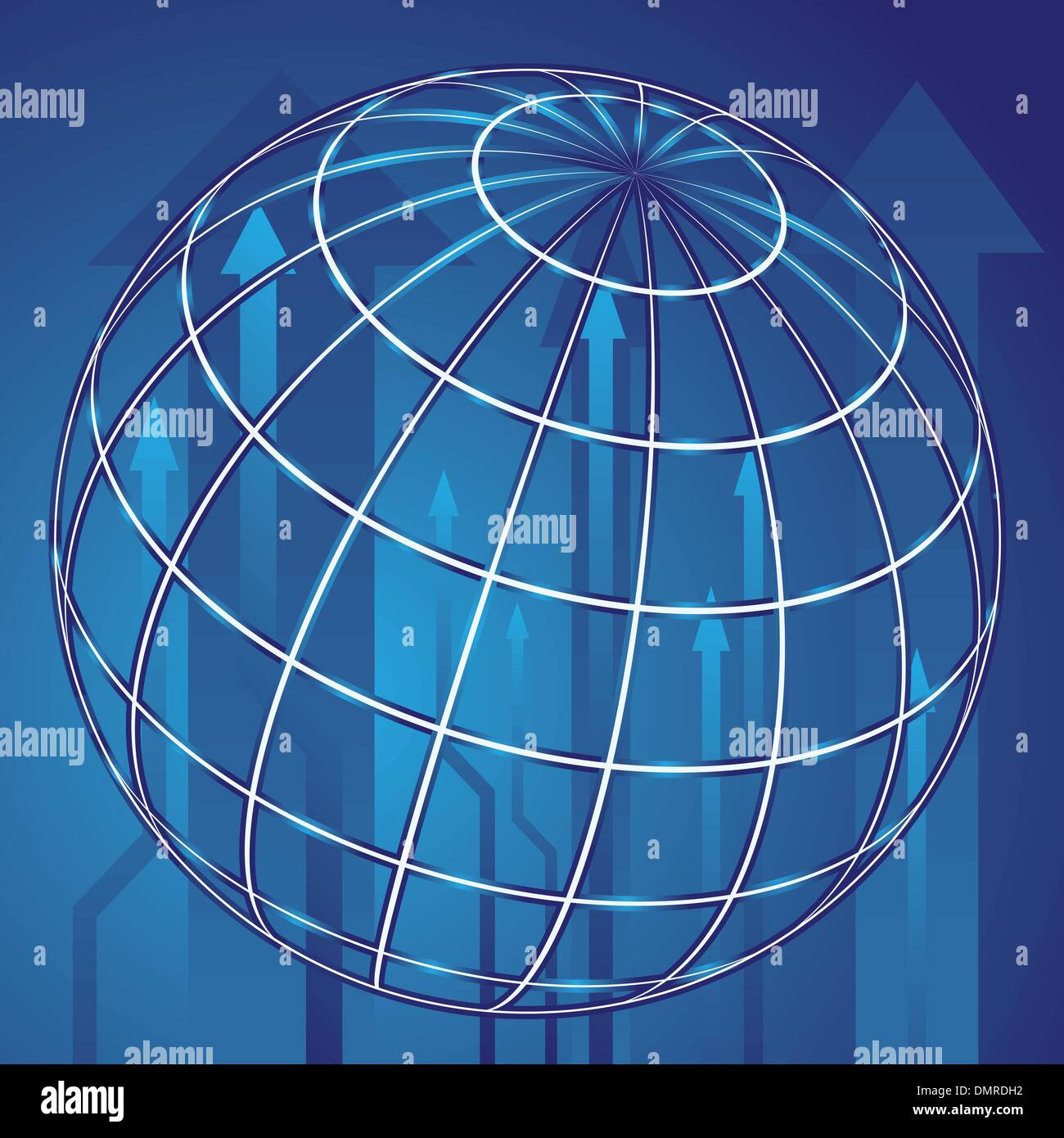 Abstract globe blue background Stock Vector Image & Art - Alamy