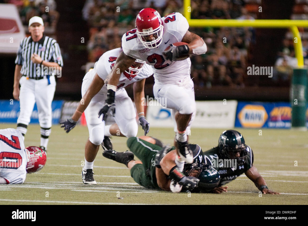 Fresno State running back Ryan Mathews #21 during first half action ...