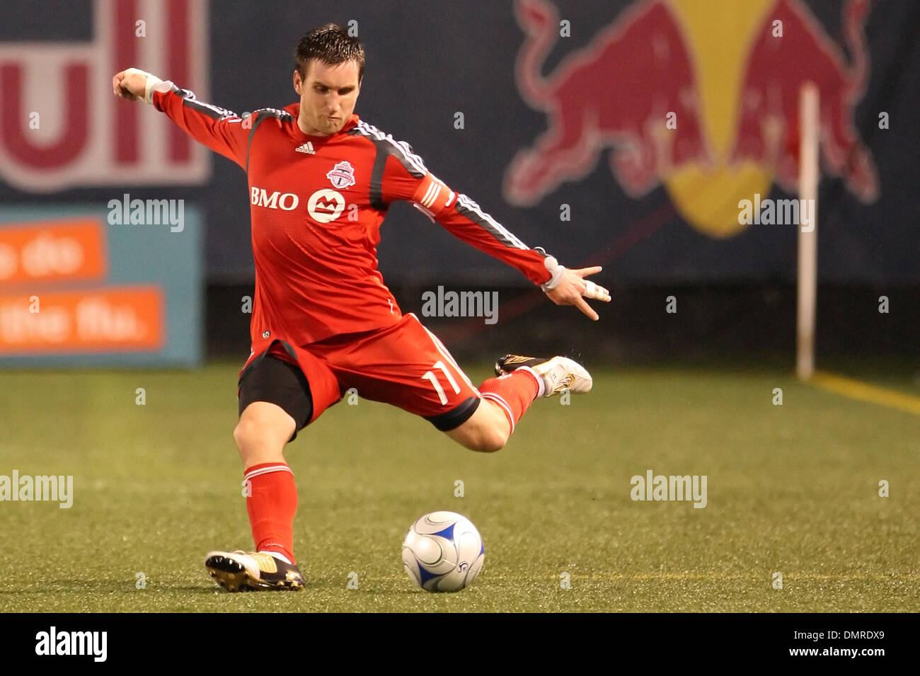 Toronto FC #11 captain Jim Brennan. The New York Red Bulls defeated ...