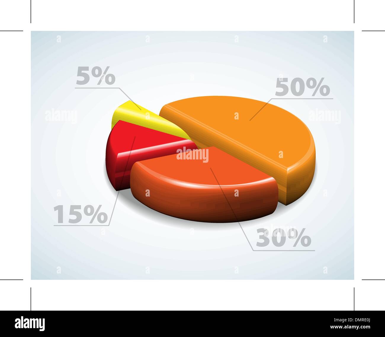 Colorful pie chart Stock Vector Images - Alamy
