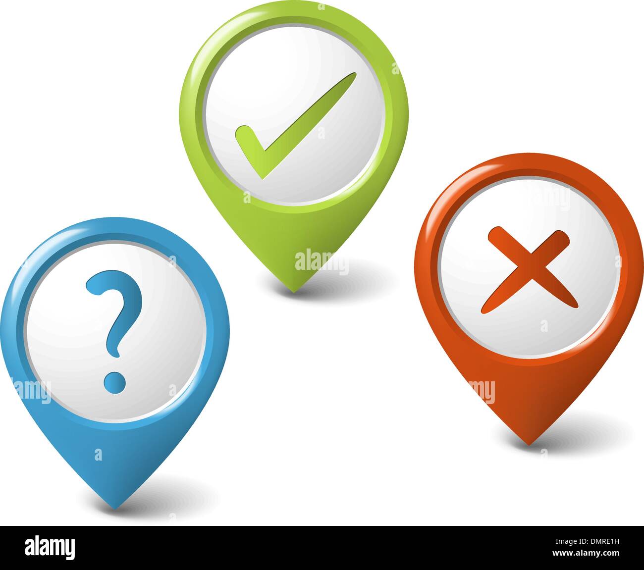 Set of round 3D pointers Stock Vector Image & Art - Alamy