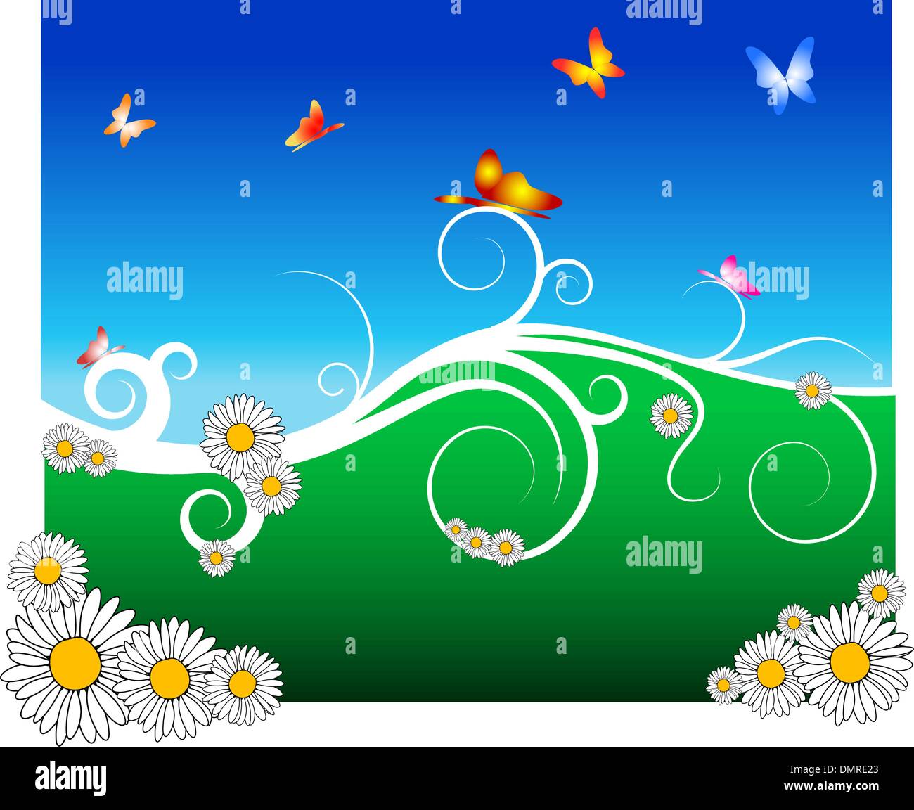 Marguerite spring Stock Vector Images - Alamy