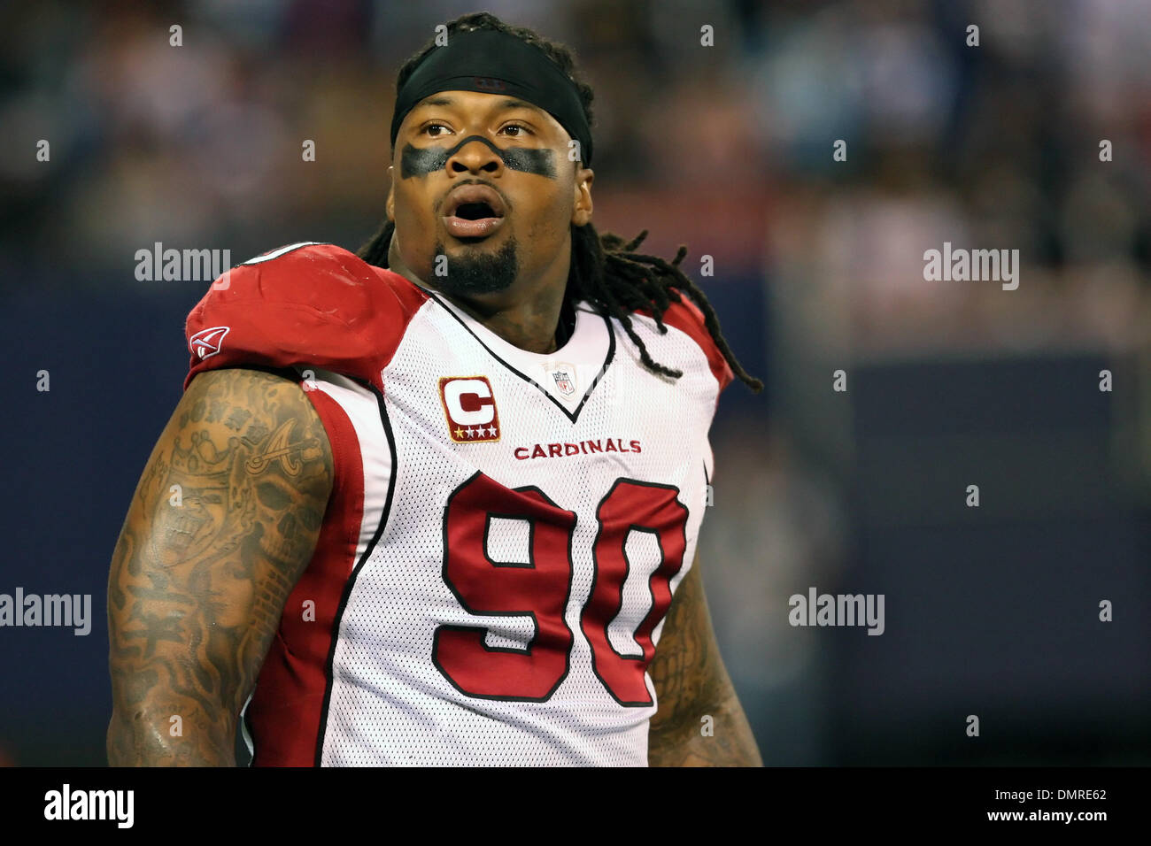 25 October 2009: Arizona Cardinals #90 defensive tackle Darnell Dockett ...