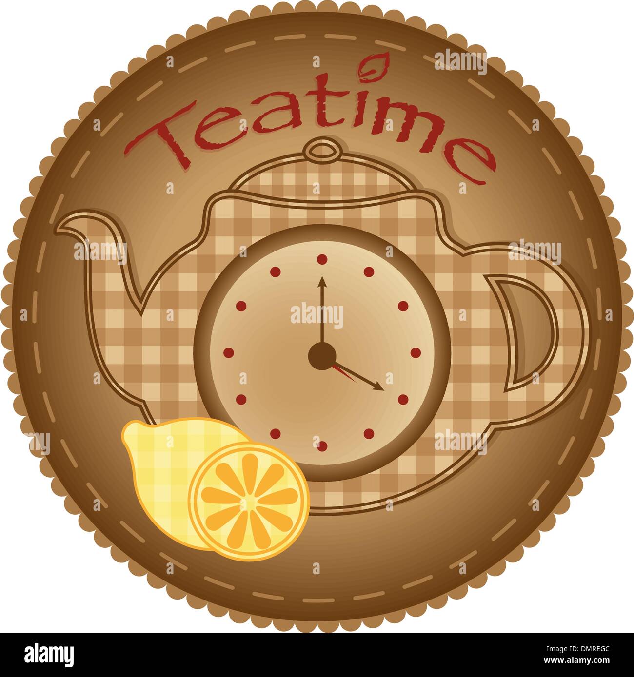 Checkered table cloth setting Stock Vector Images - Alamy
