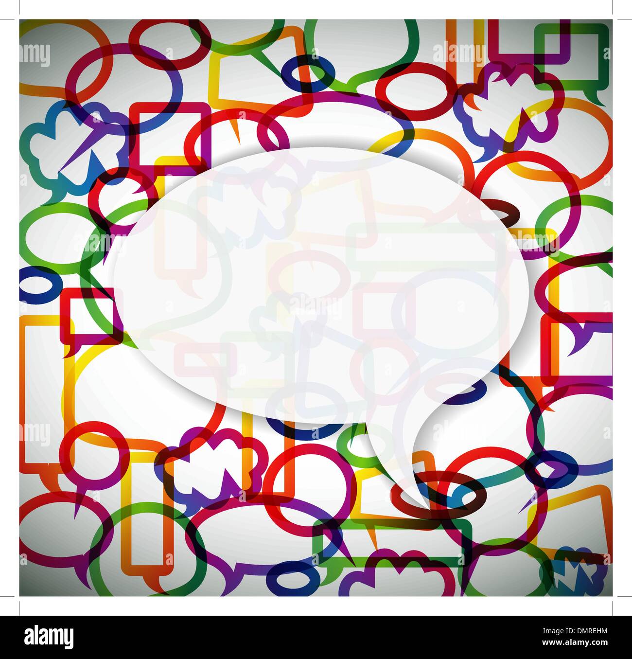 Speech bubbles background Stock Vector Images - Alamy