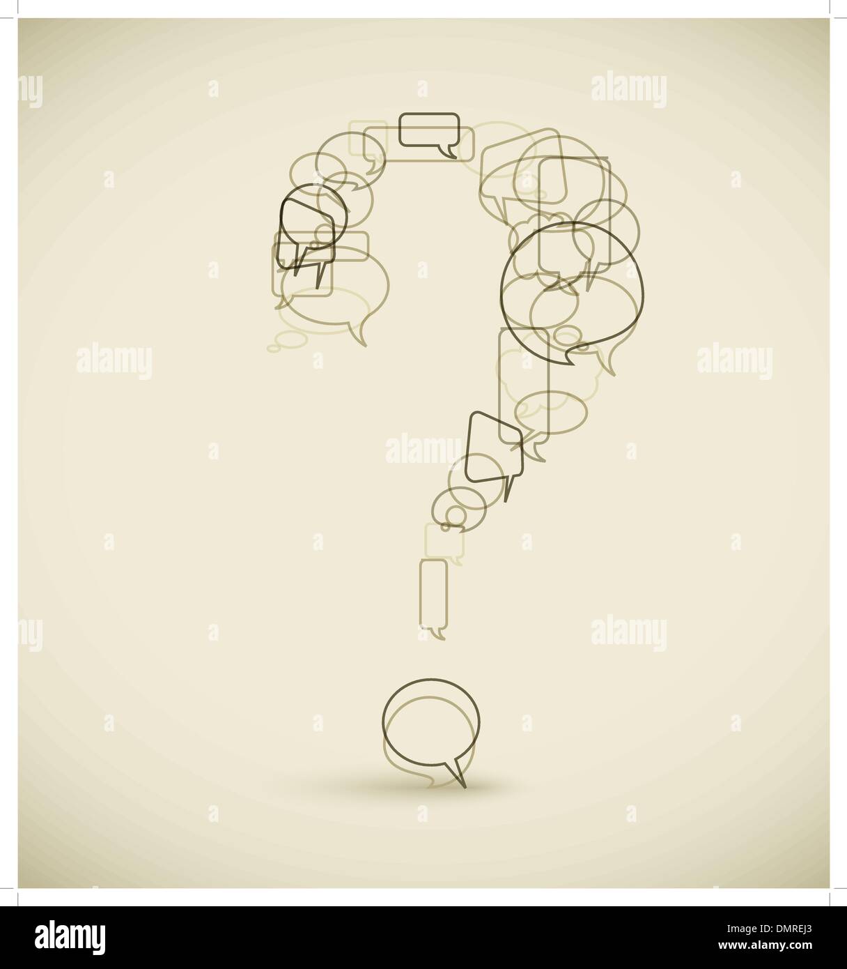 Question mark made from blue speech bubbles Stock Vector Image & Art ...