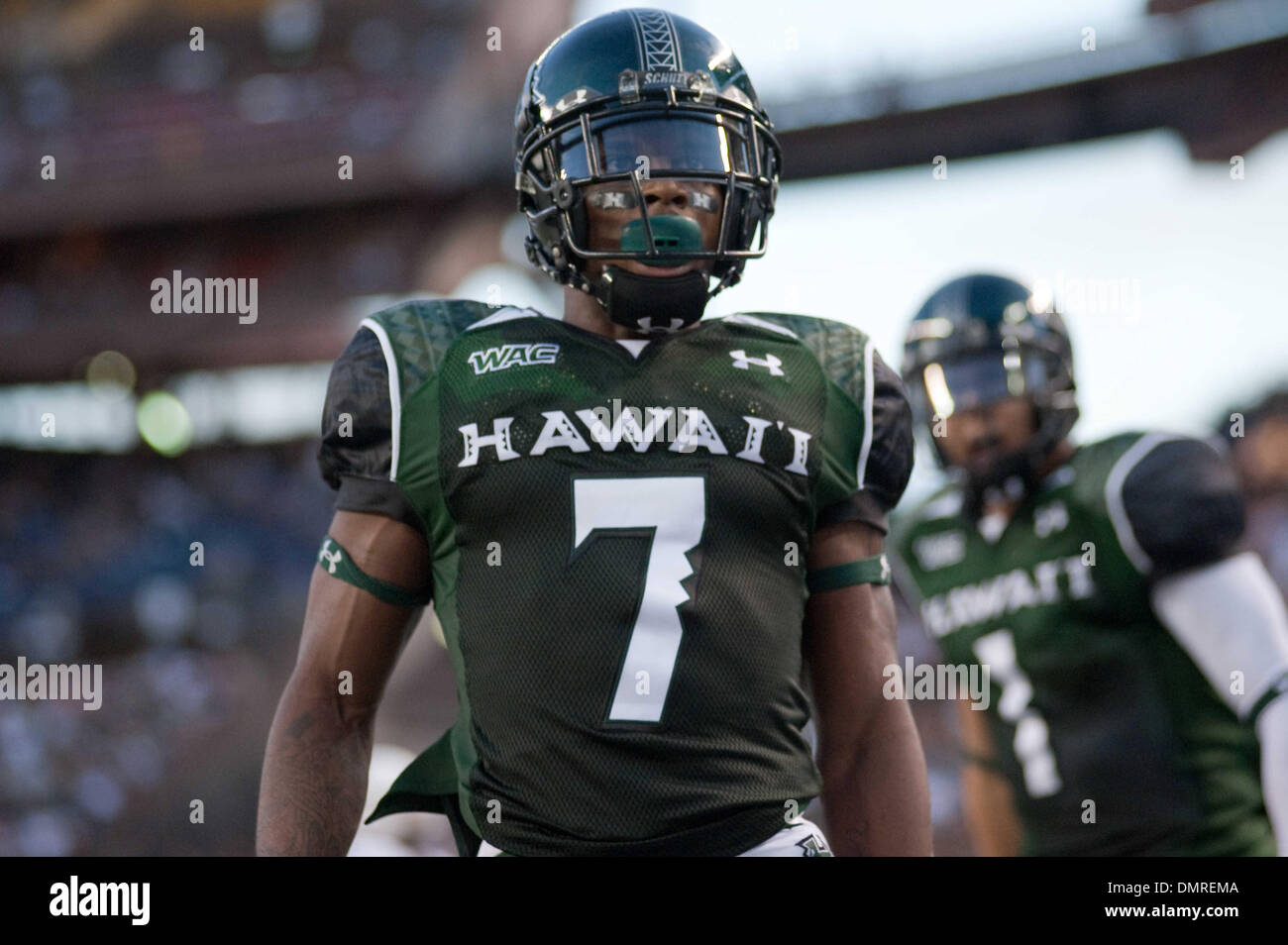 Hawaii cornerback Lewis Walker #7 during first half action in the game ...