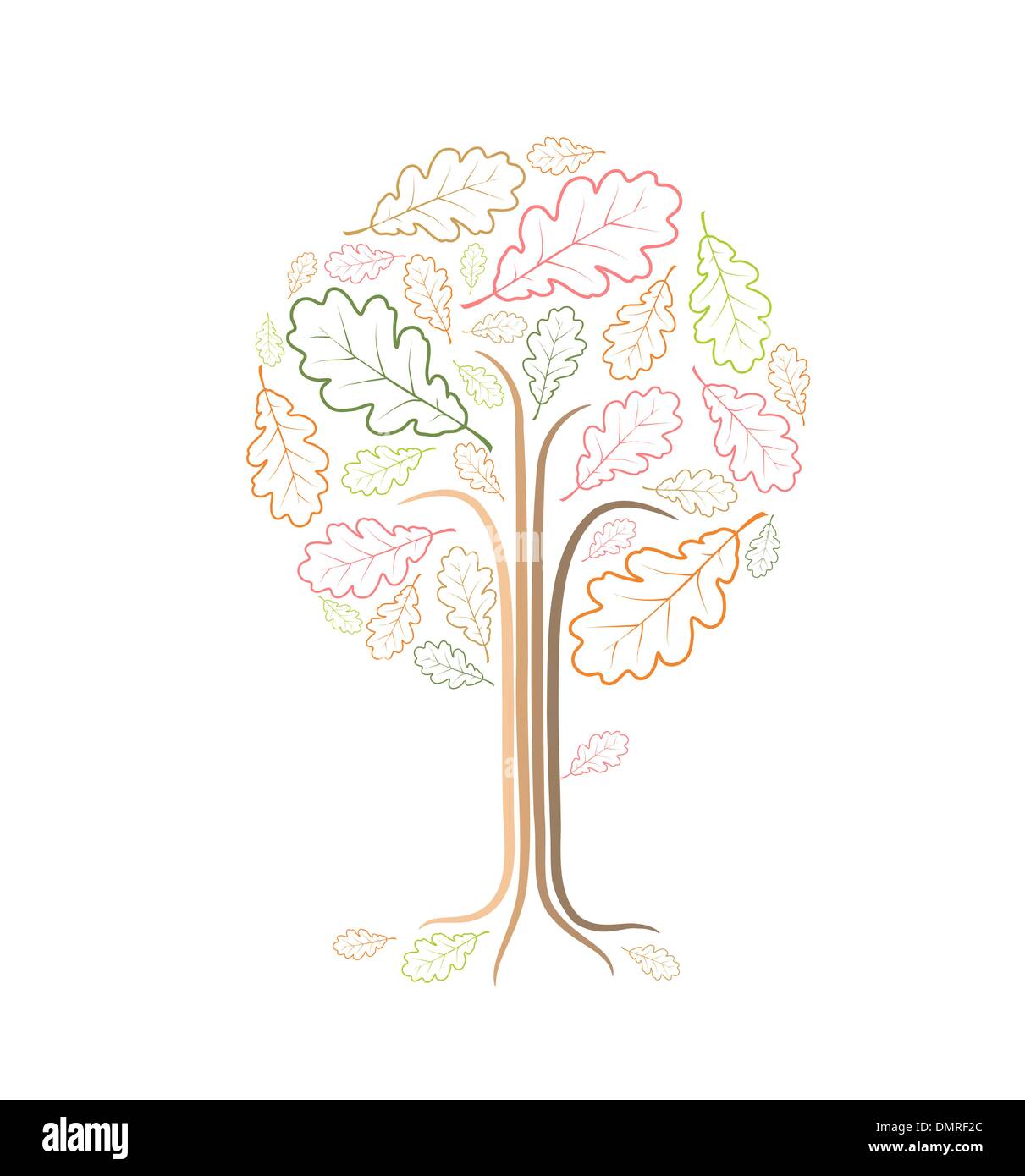 Vintage abstract tree drawing Stock Vector Image & Art - Alamy