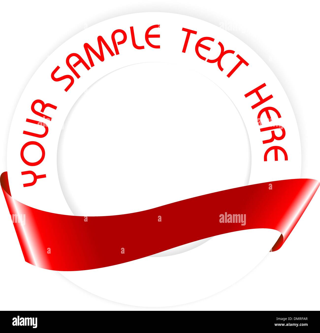 Simple red empty seal or medallion Stock Vector Image & Art - Alamy