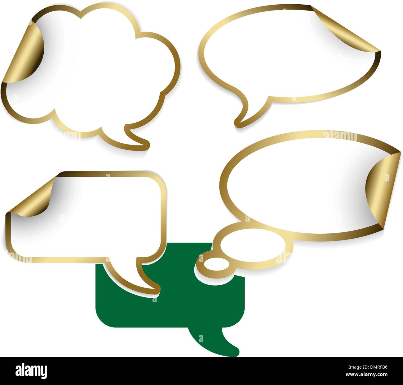 Set comic clouds bubbles Stock Vector Images - Alamy