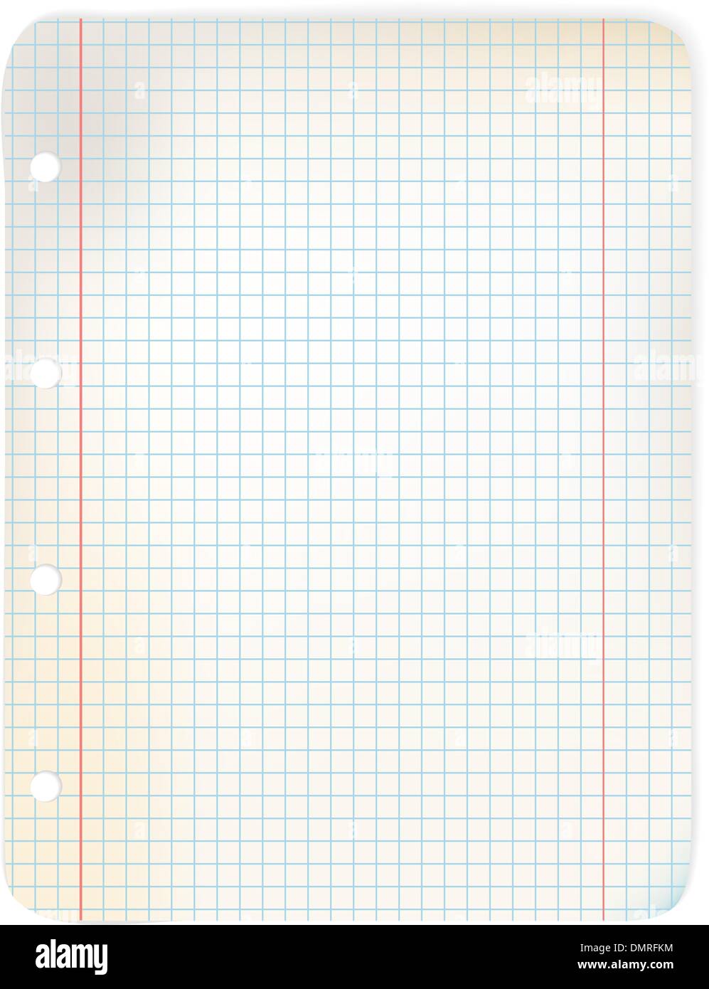 Sheet of old squared grunge paper Stock Vector Image & Art - Alamy