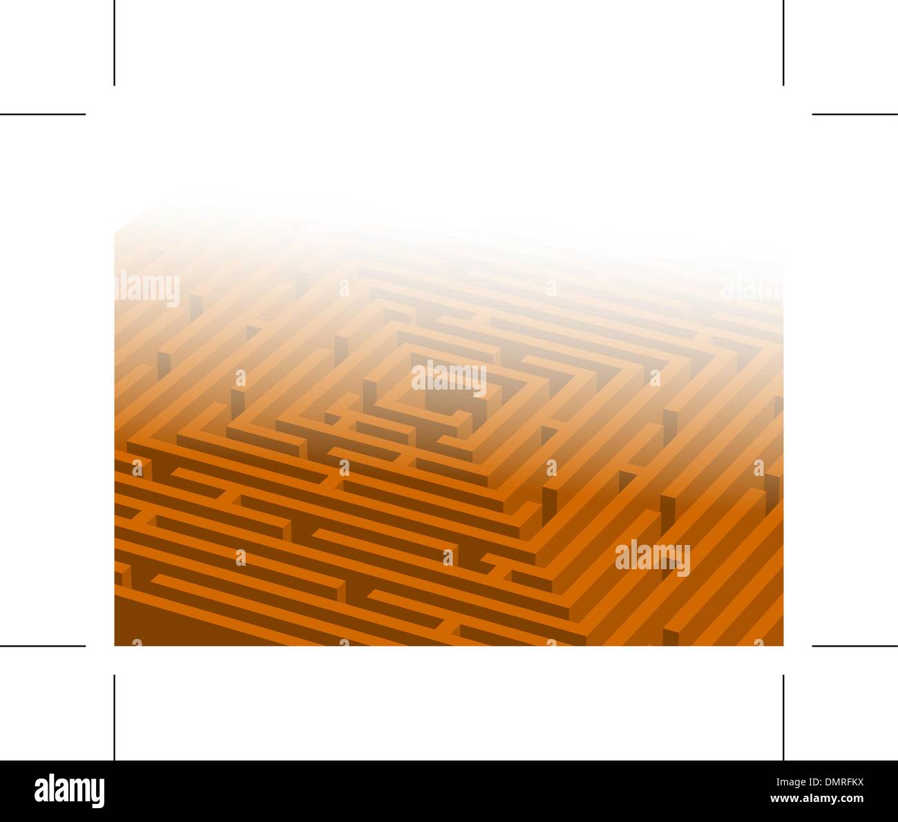 big orange maze / labyrinth Stock Vector Image & Art - Alamy