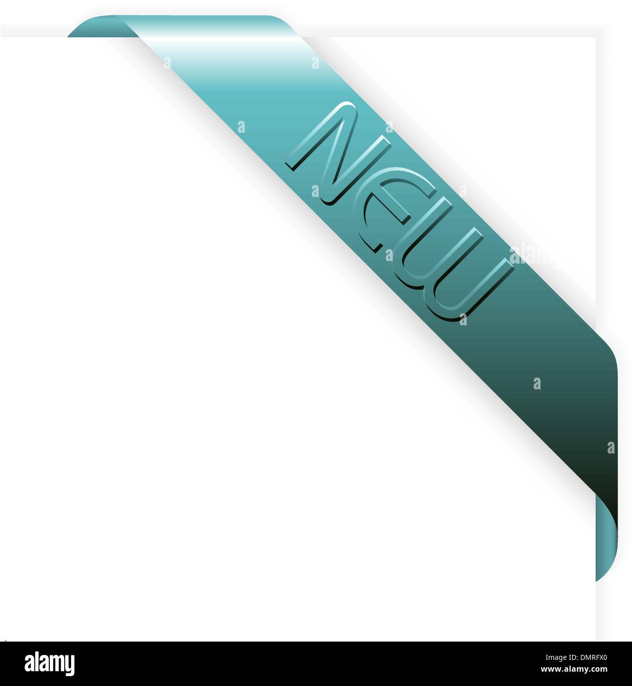 New blue metal corner ribbon Stock Vector Image & Art - Alamy