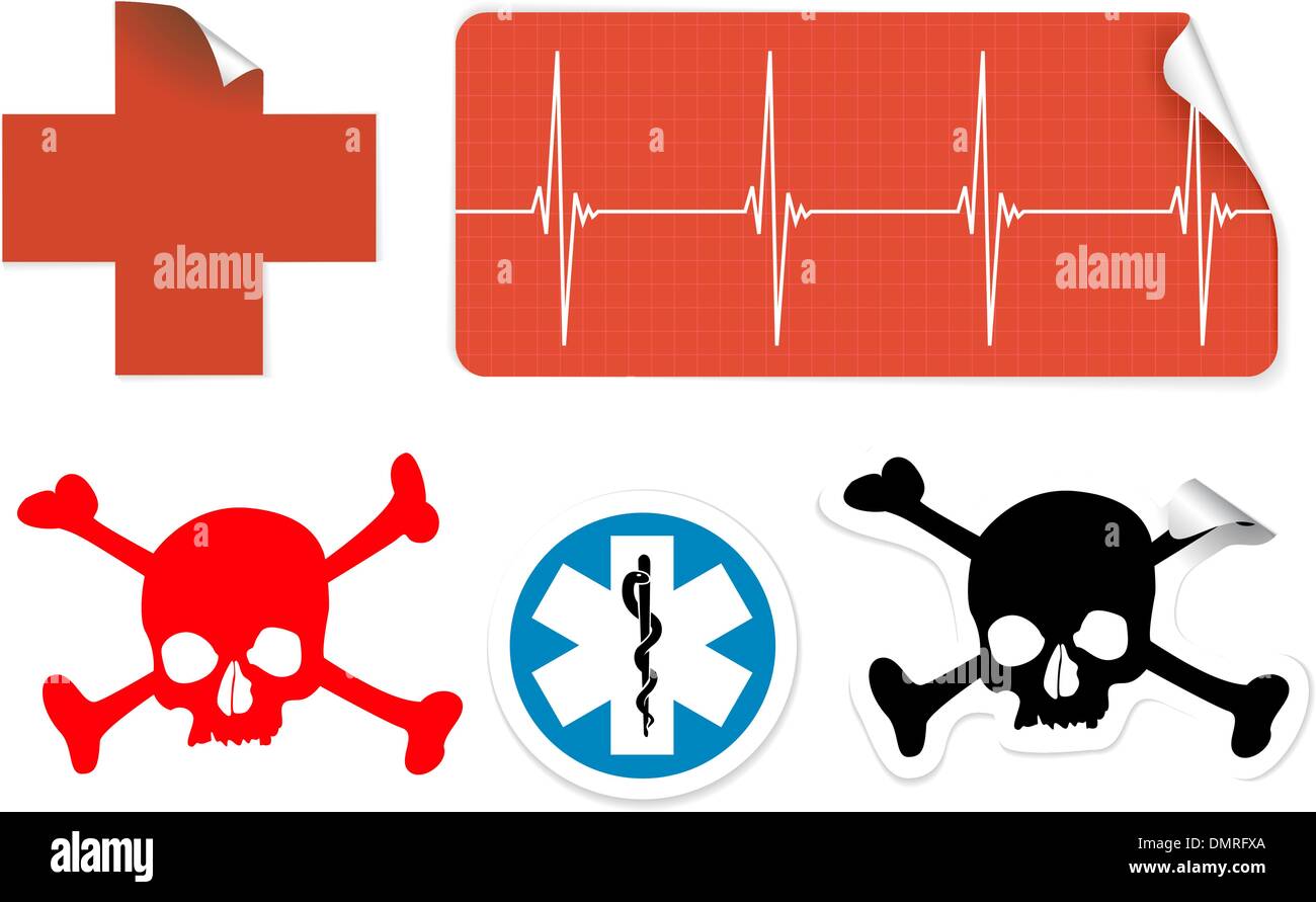 Emergency care symbols Stock Vector Images - Alamy