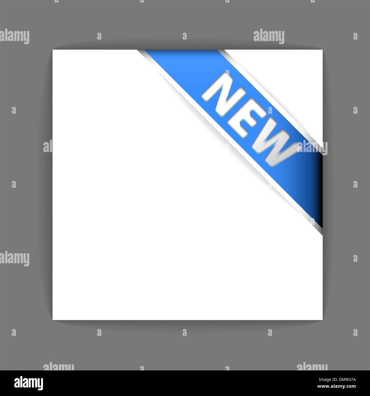 Blue corner ribbon Stock Vector Images - Alamy