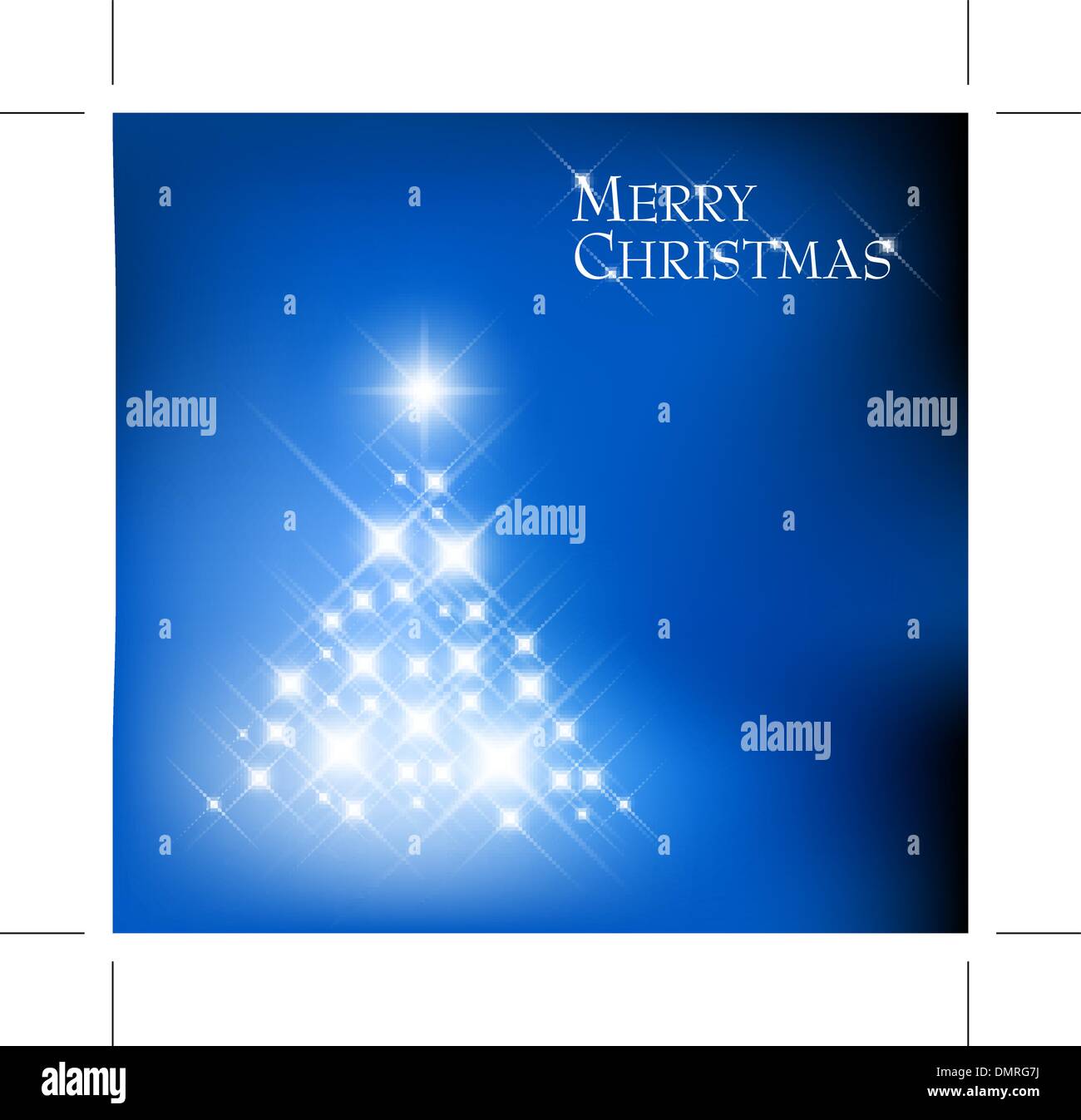 Christmas blue tree made Cut Out Stock Images & Pictures - Alamy