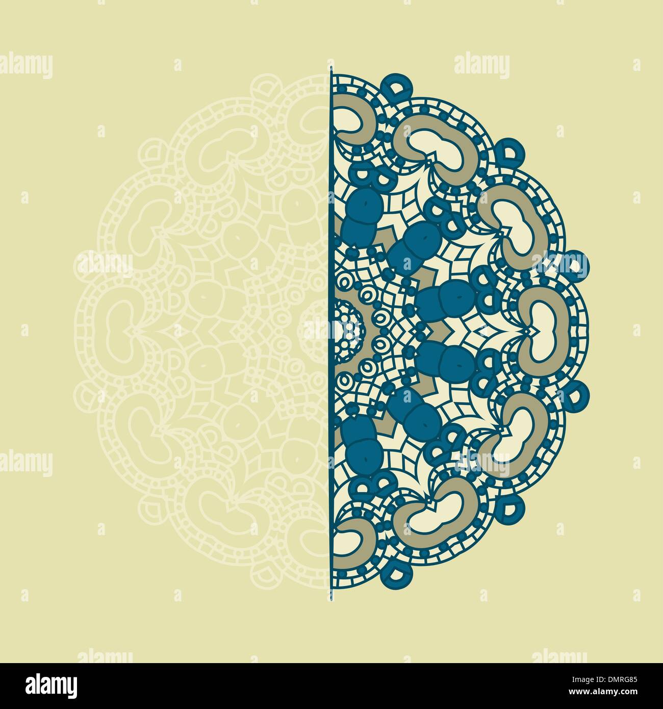 Vector Round Decorative Design Element Stock Vector Image & Art - Alamy