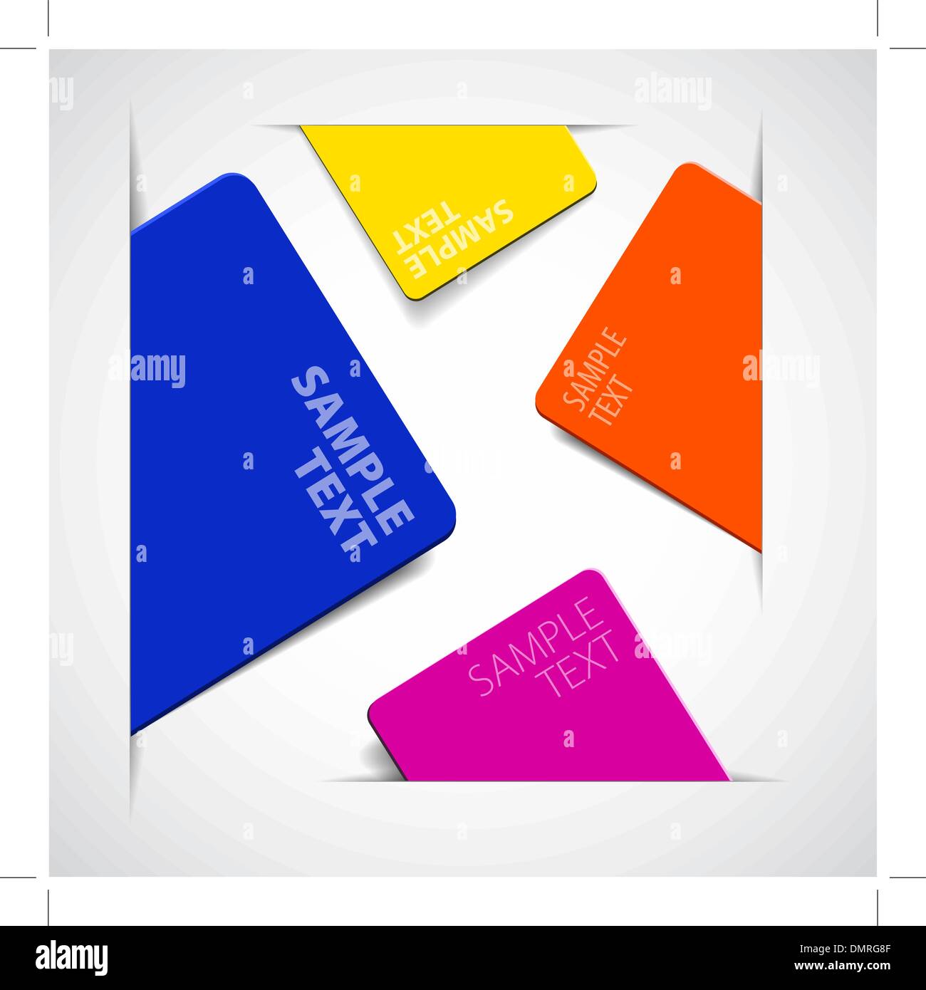 Set of vector colorful paper cards Stock Vector Image & Art - Alamy