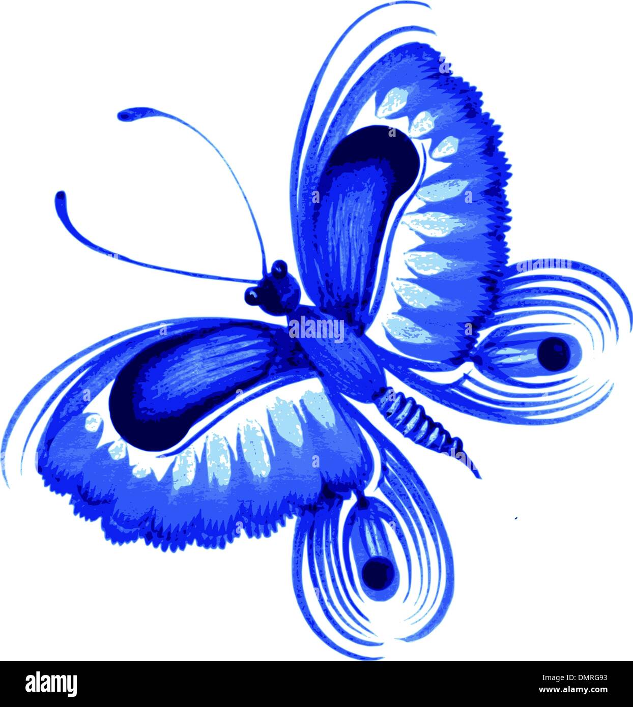 Watercolor butterfly vector vectors hi-res stock photography and images ...