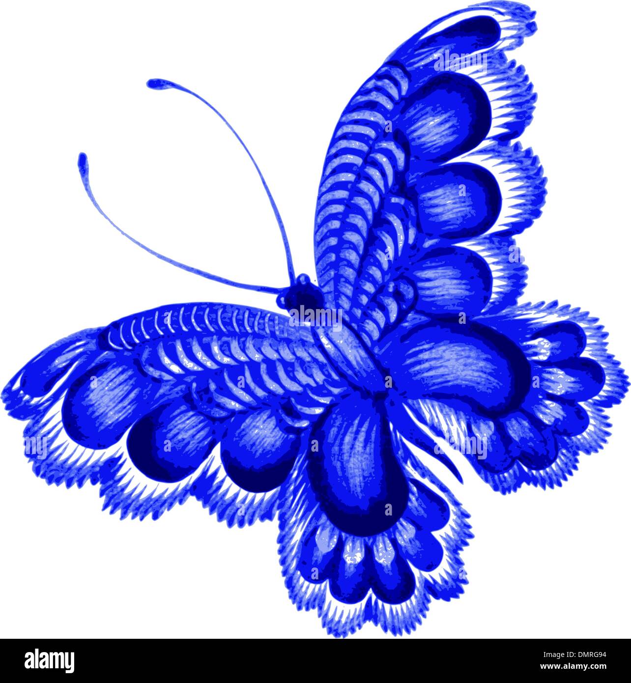 Watercolor butterfly vector vectors hi-res stock photography and images ...