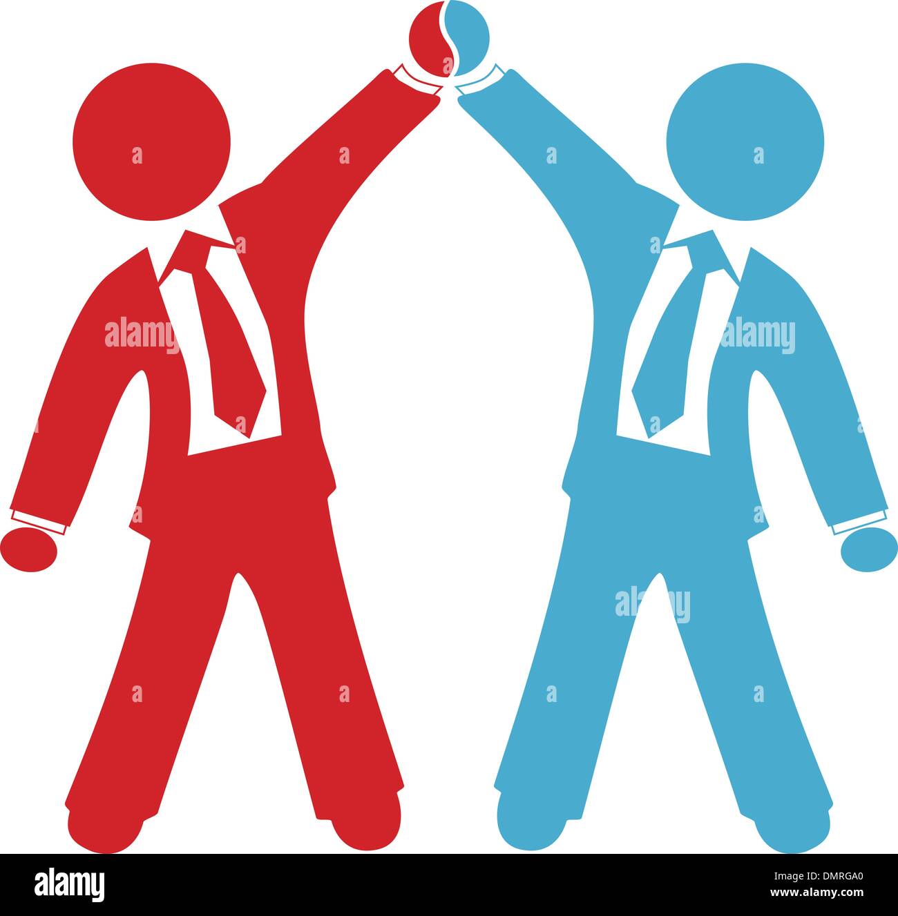 Business people celebrate deal agreement success Stock Vector Image ...