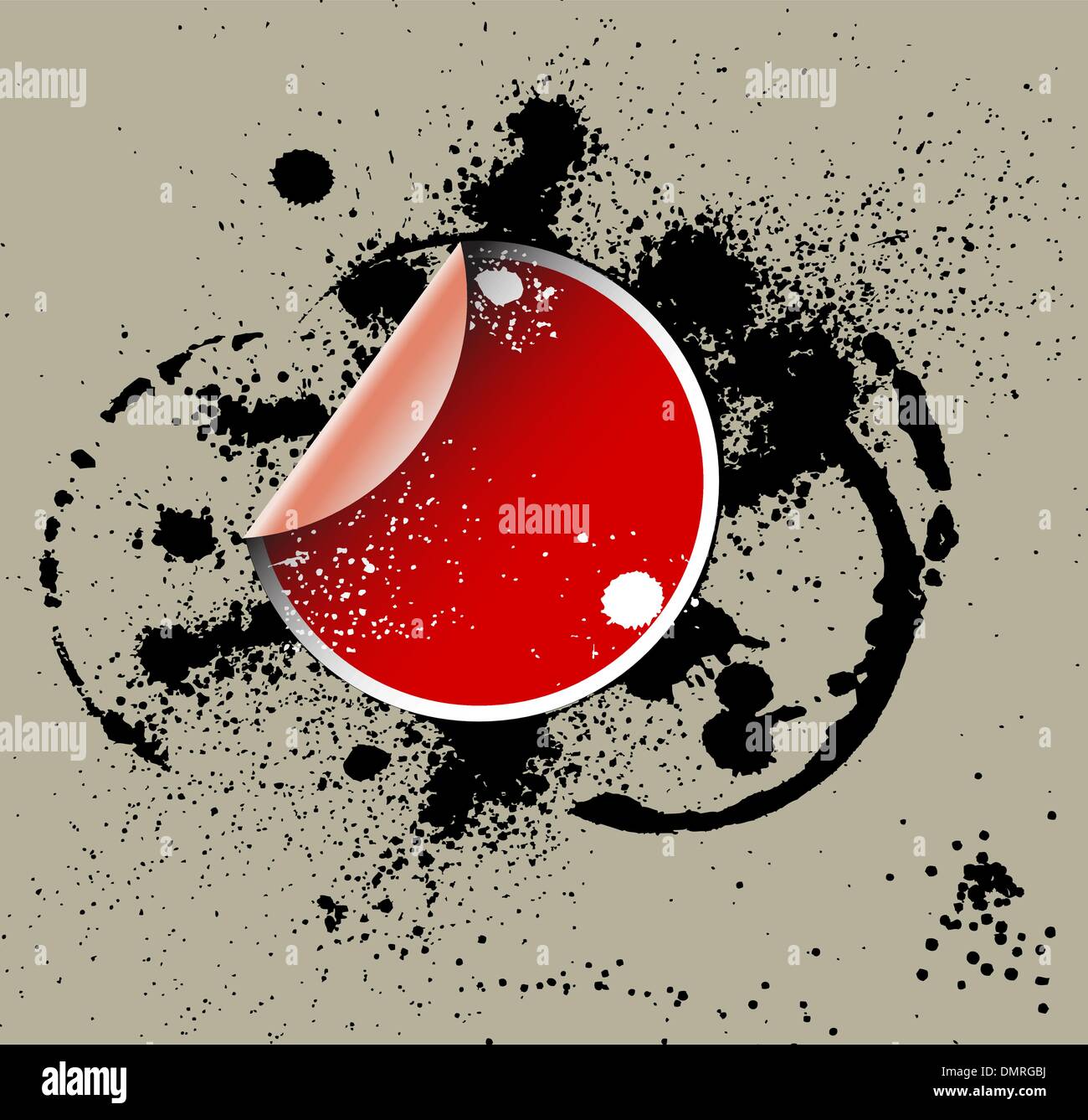 Paper label on back Stock Vector Images - Alamy