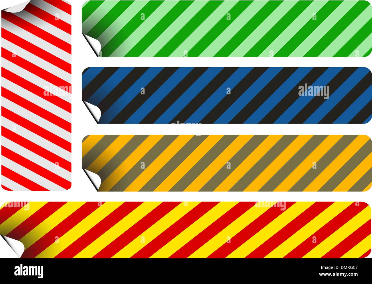 Labels and stickers with stripes Stock Vector Image & Art - Alamy