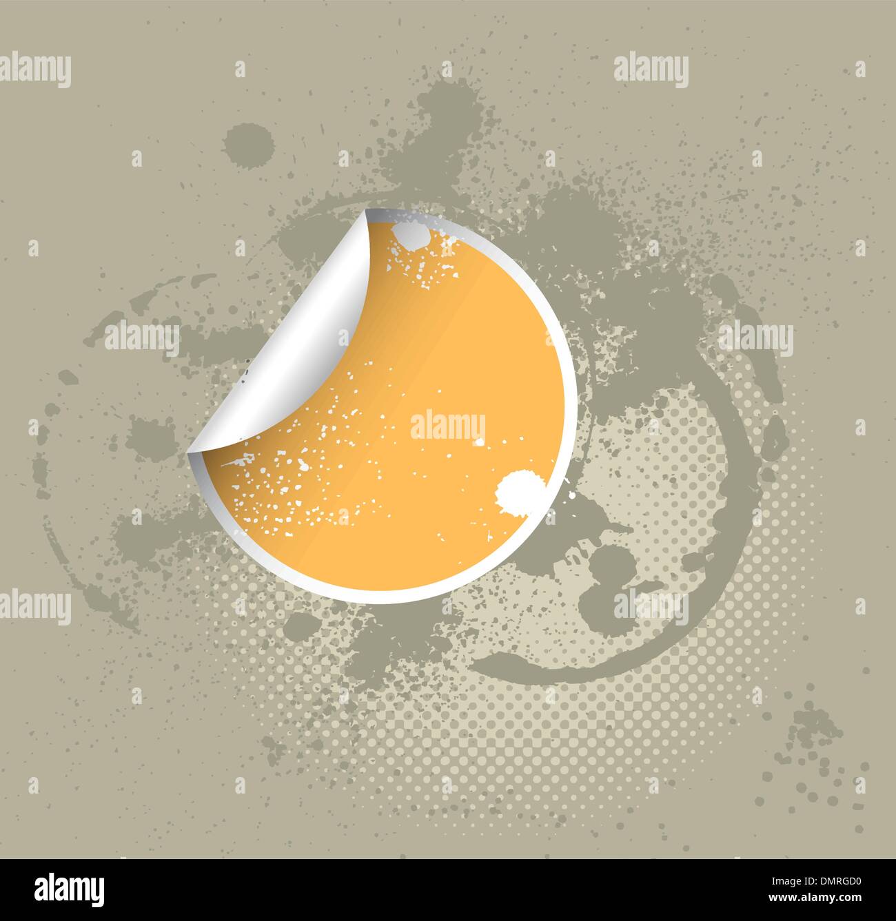 Yellow sticker illustration on Stock Vector Images - Alamy