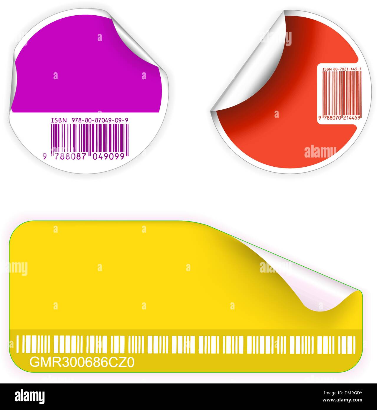 Set of fresh labels with bar codes Stock Vector Image & Art - Alamy