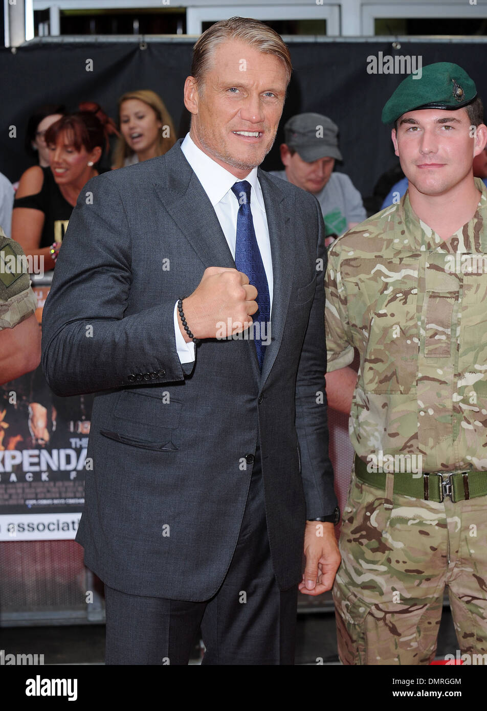 Dolph Lundgren at 'The Expendables 2' Premiere held at Empire Leicester ...