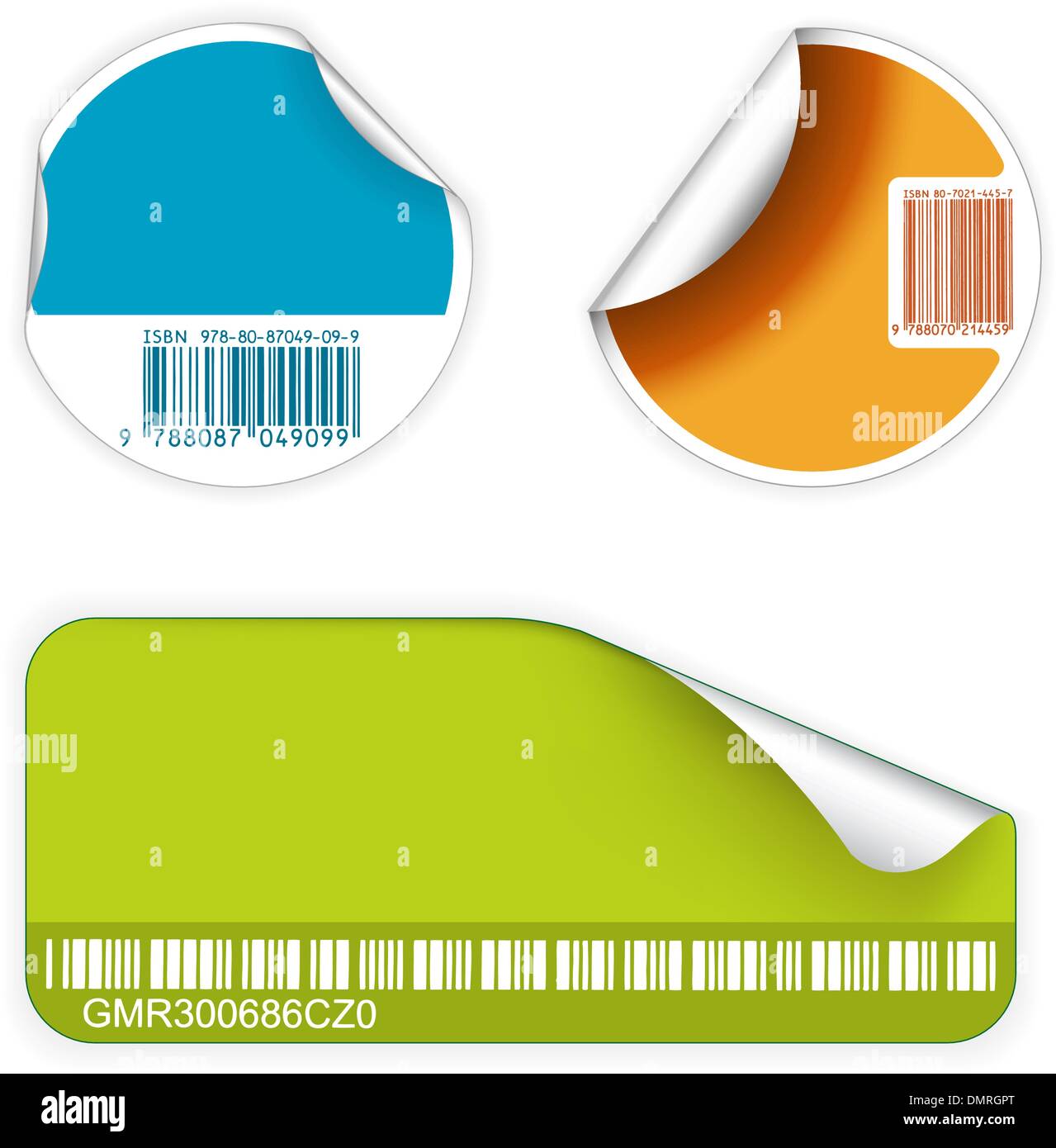 Set of fresh labels with bar codes Stock Vector Image & Art - Alamy