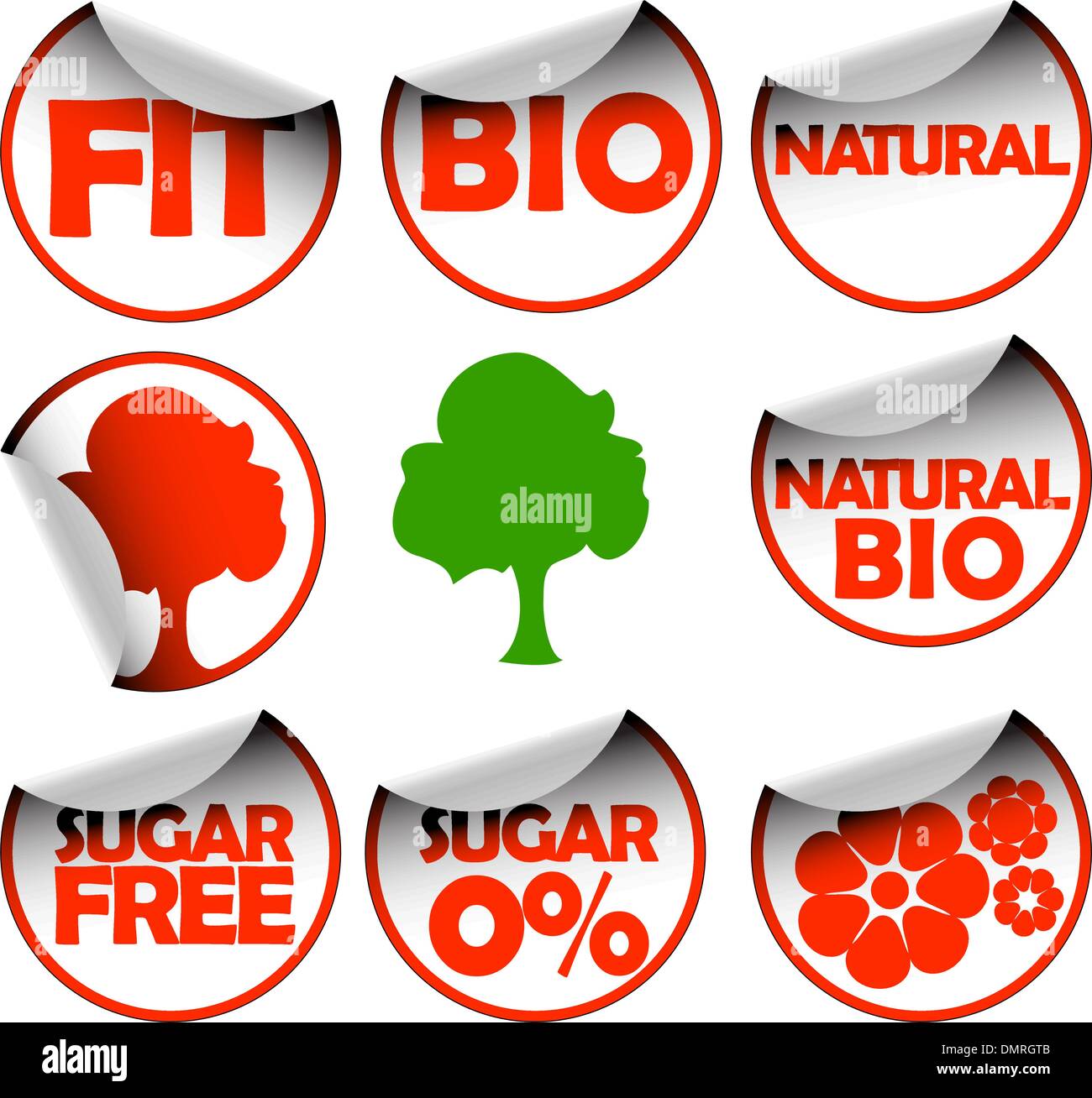 Set of labels for organic food Stock Vector Image & Art - Alamy