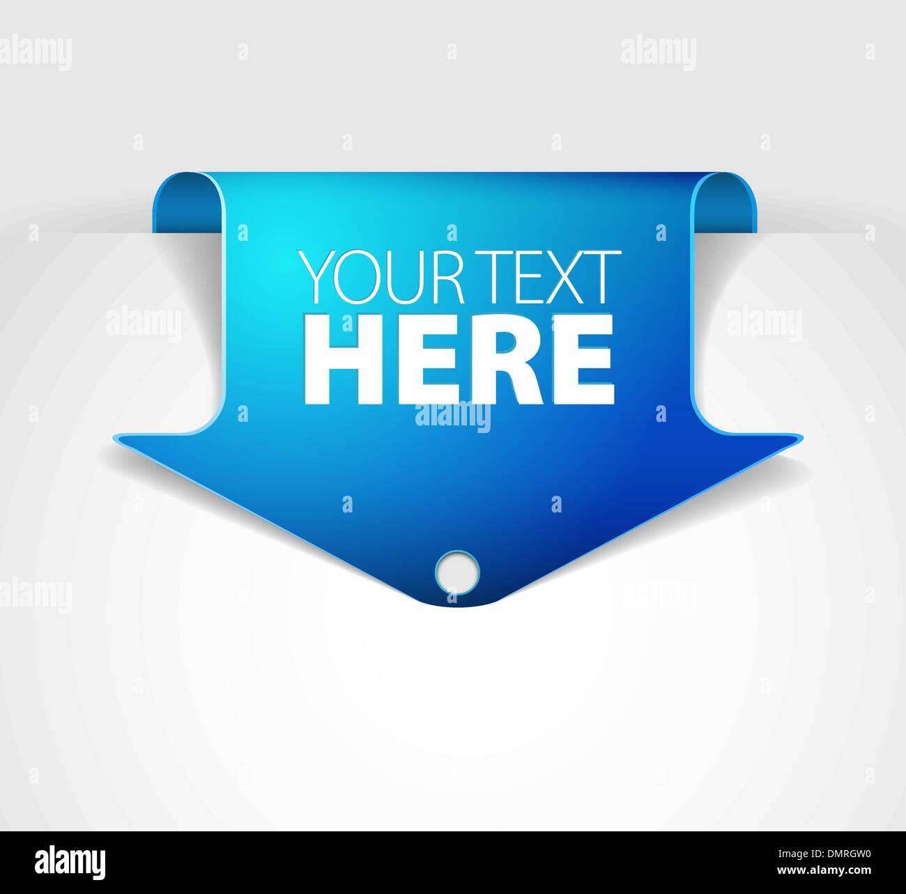 Blue arrow bookmark Stock Vector Image & Art - Alamy