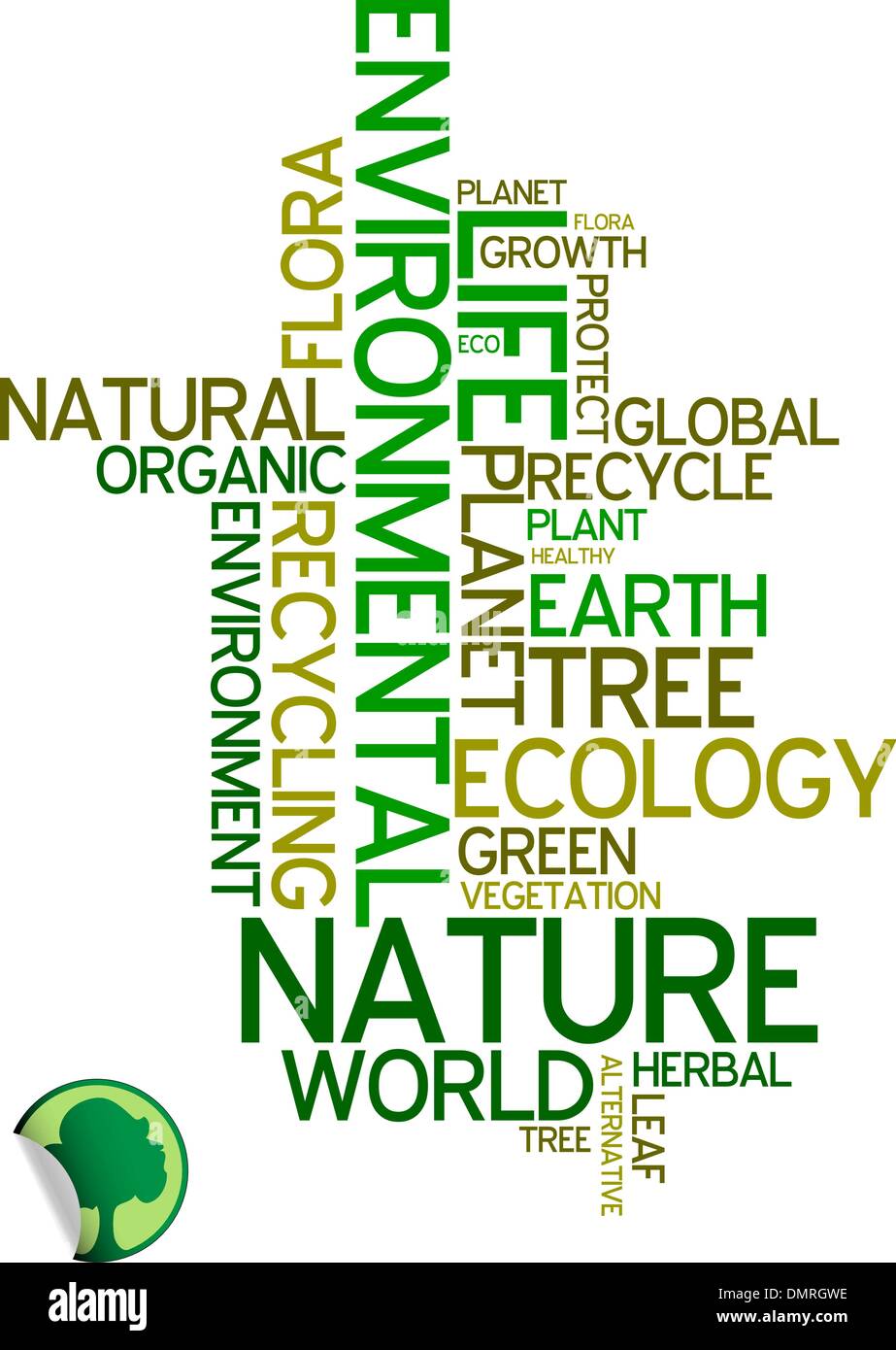 Ecology word cloud shape concept hi-res stock photography and images ...