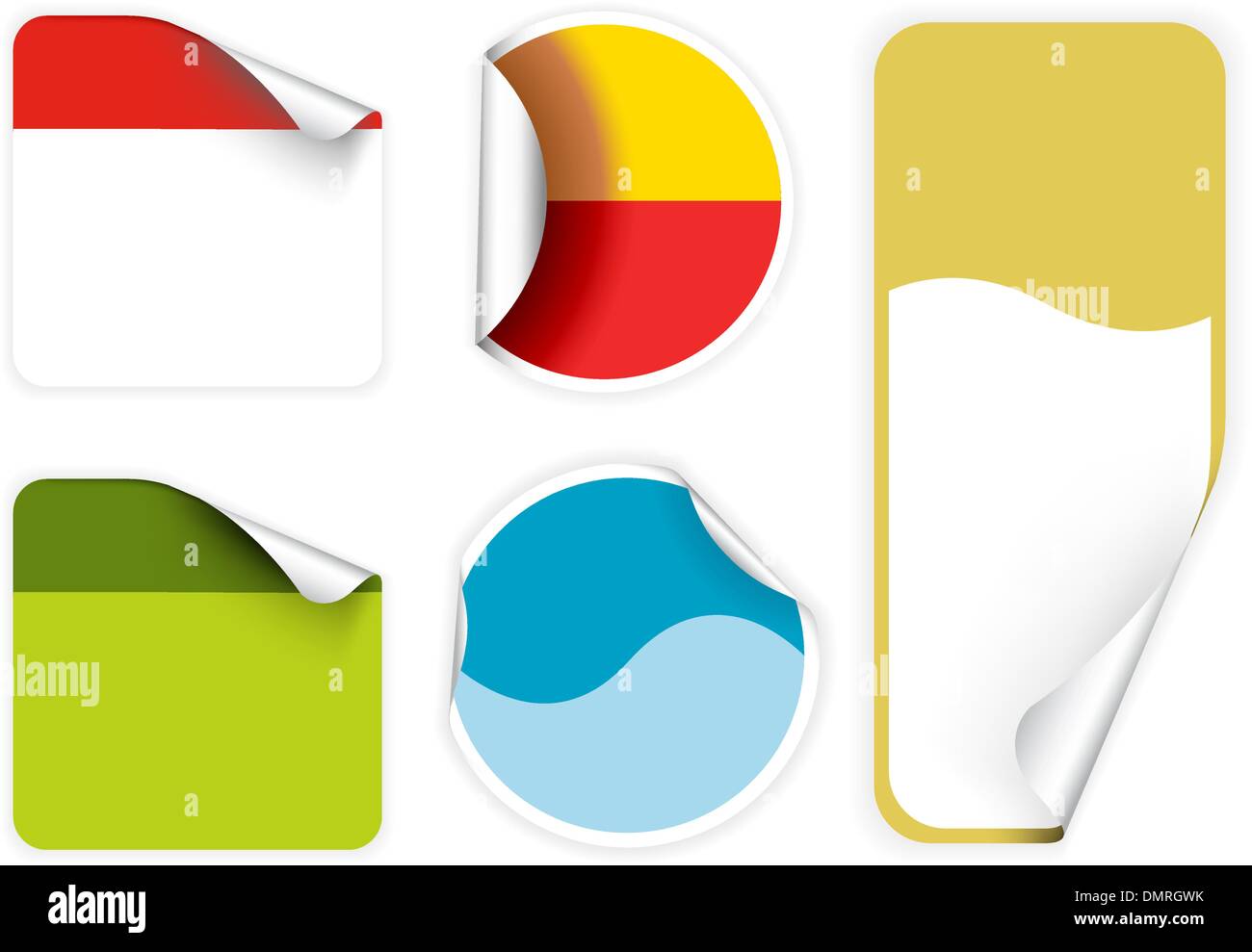 Set of two colors labels Stock Vector Image & Art - Alamy