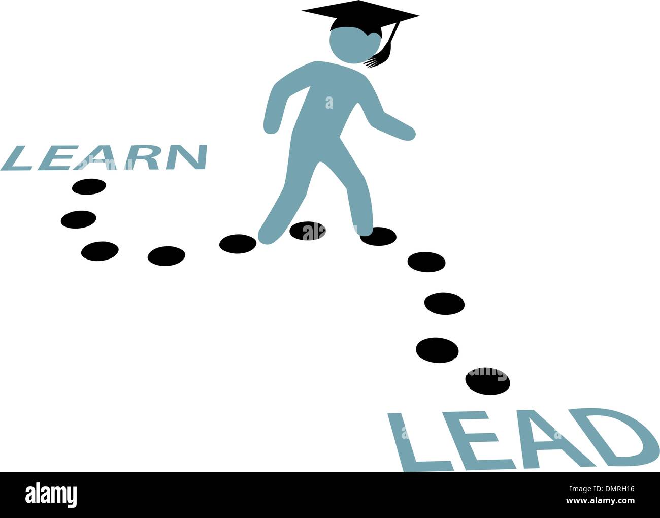 Graduation Education Path LEARN to LEAD Stock Vector Image & Art - Alamy