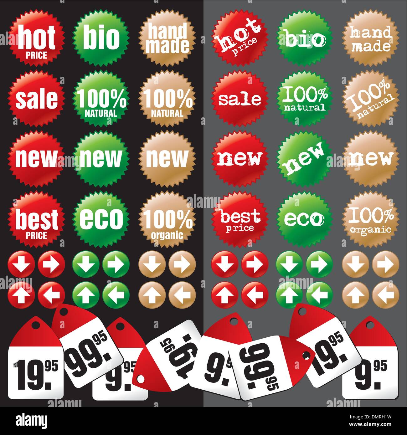 Food prices label Stock Vector Images - Alamy