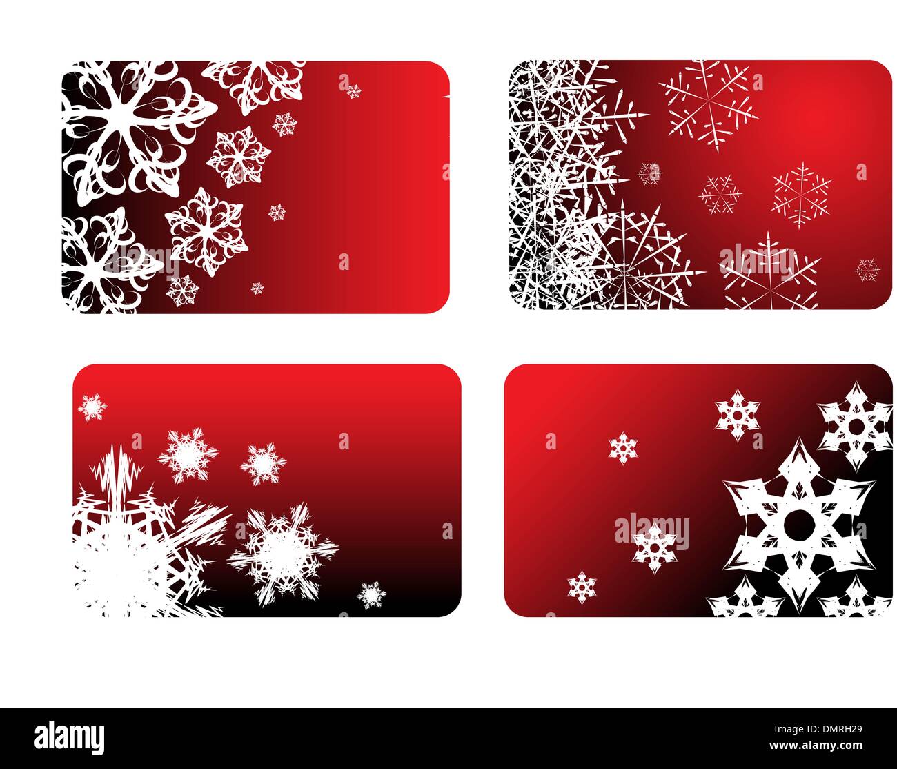 Red christmas cards Stock Vector Image & Art - Alamy