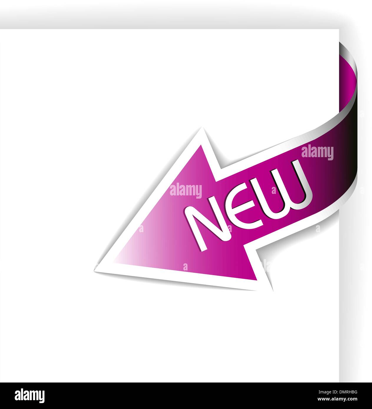 New pink corner ribbon - arrow Stock Vector Image & Art - Alamy