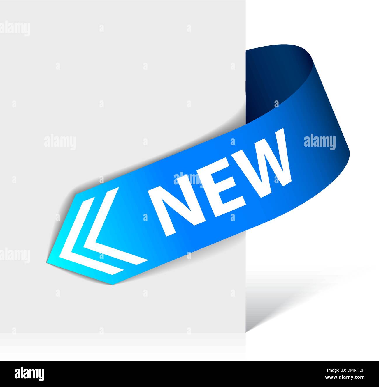 Blue corner ribbon Stock Vector Images - Alamy