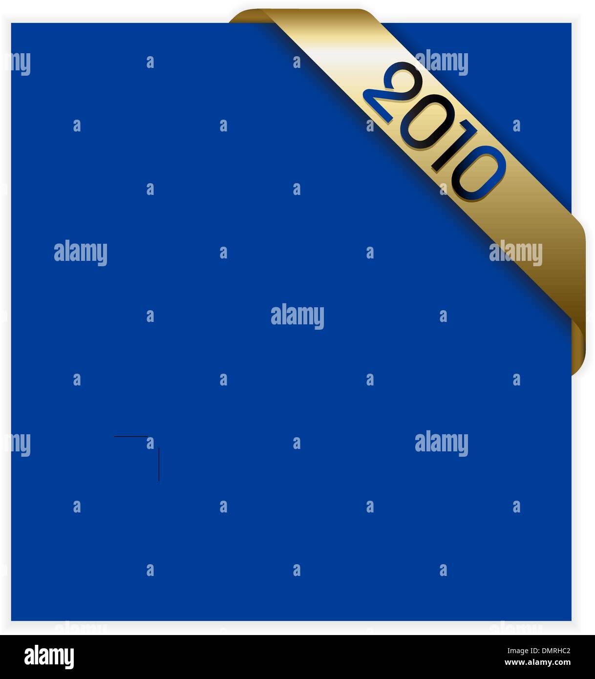 golden Christmas corner ribbon Stock Vector Image & Art - Alamy