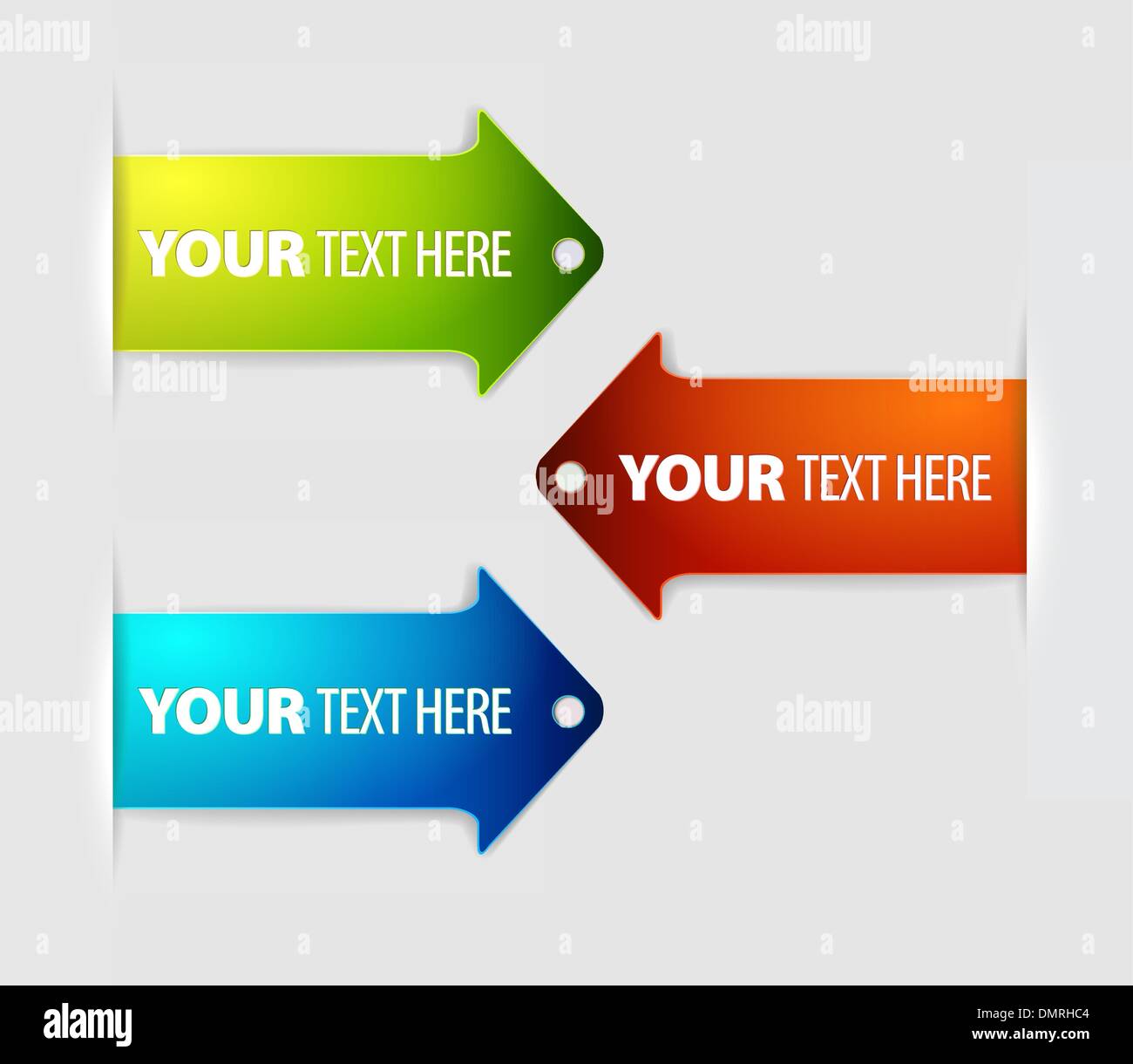 Set of long colorful arrow bookmarks Stock Vector Image & Art - Alamy