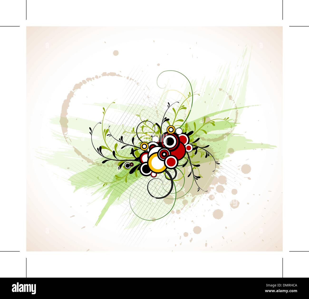 Abstract floral background Cut Out Stock Images & Pictures - Alamy