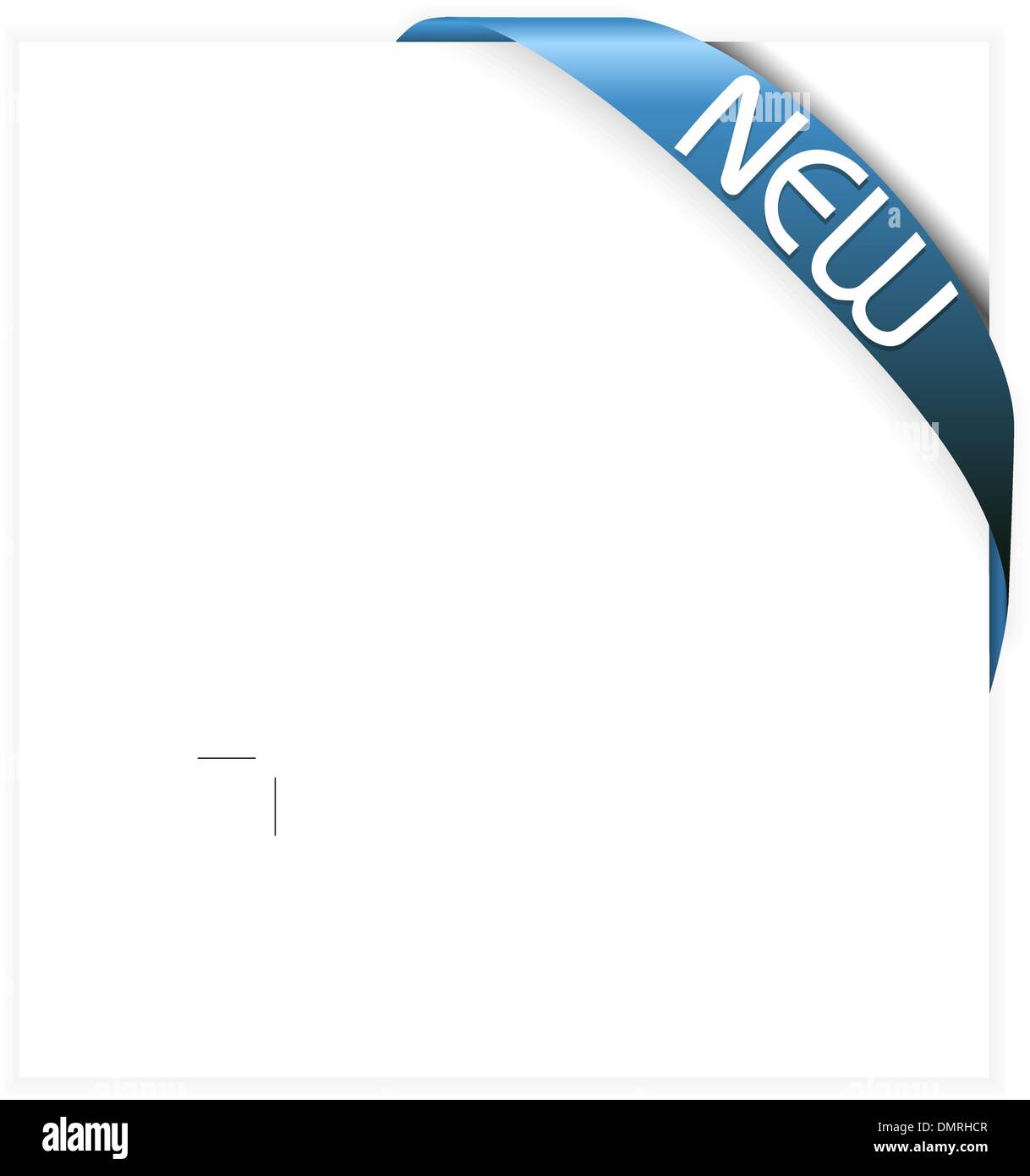 Blue corner ribbon Stock Vector Images - Alamy