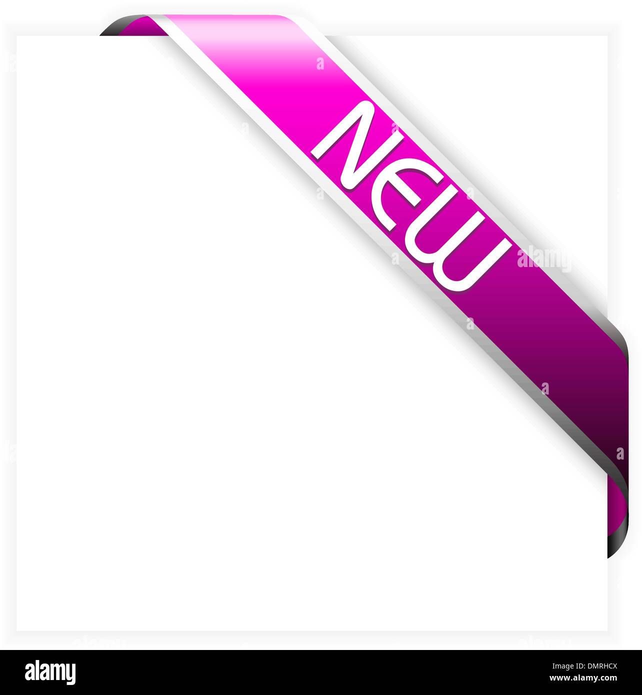 Violet corner ribbon for new items Stock Vector Image & Art - Alamy